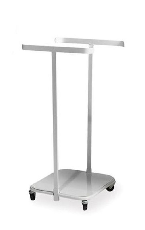 Sopsäckshållare med 4 länkhjul, 125 liter, vit | Runelandhs